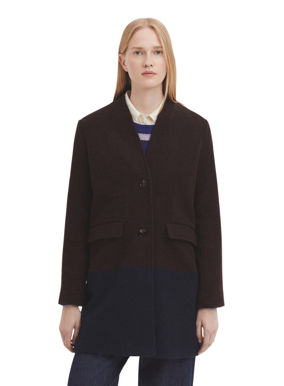 Contrast Bottom Coloured Coat from Nice Things