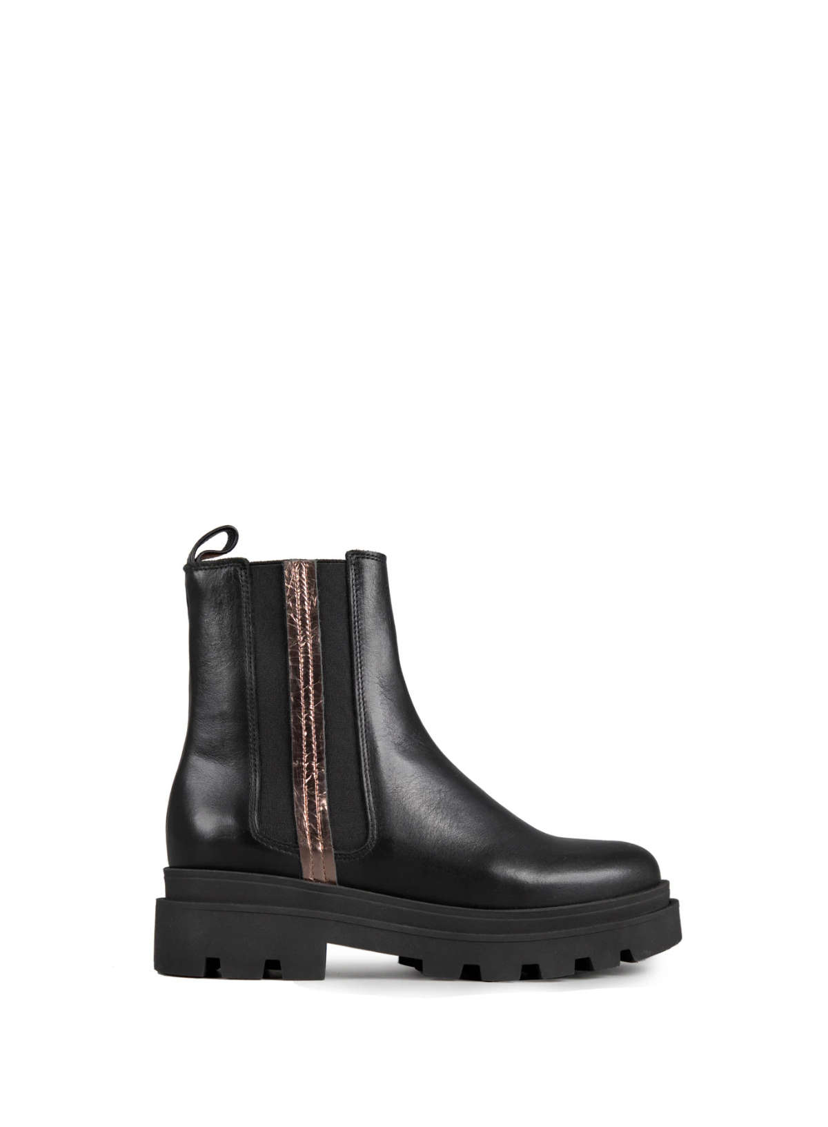 Esska Olga Black Leather Chelsea Boots